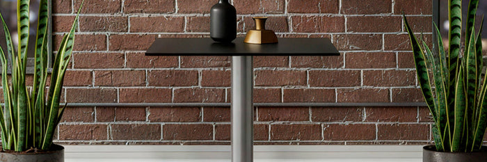 Brushed Steel Bar Tables | Atlantic Shopping