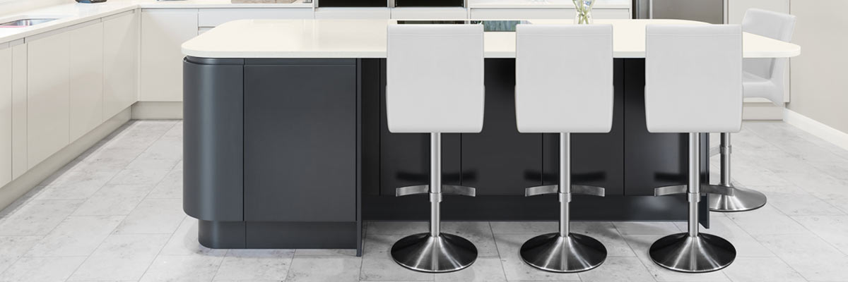 Brushed Steel Kitchen Stools | Atlantic Shopping