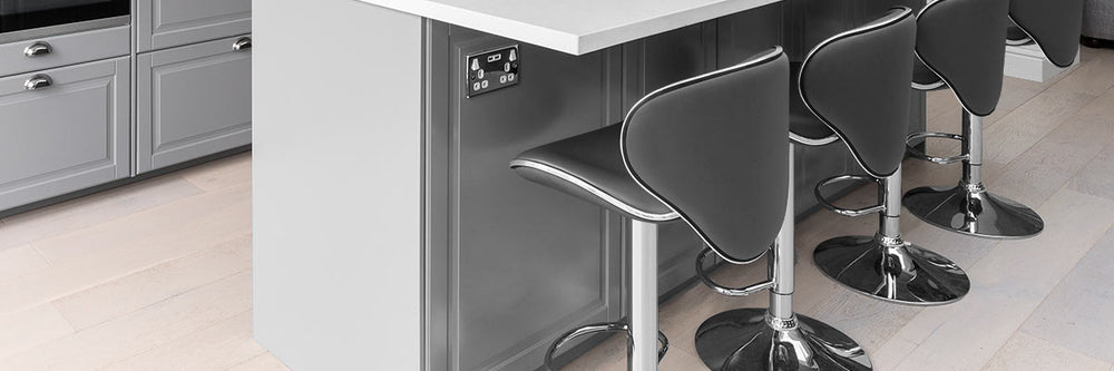 Chrome Kitchen Stools | Atlantic Shopping