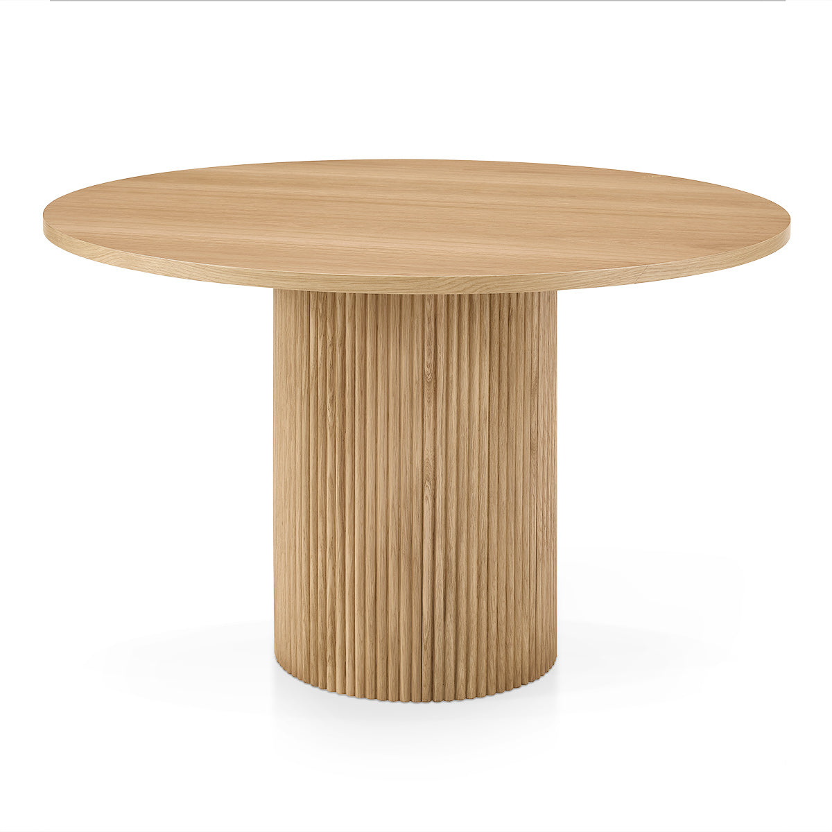 Olympus 120cm Round Dining Table Oak – Atlantic Shopping