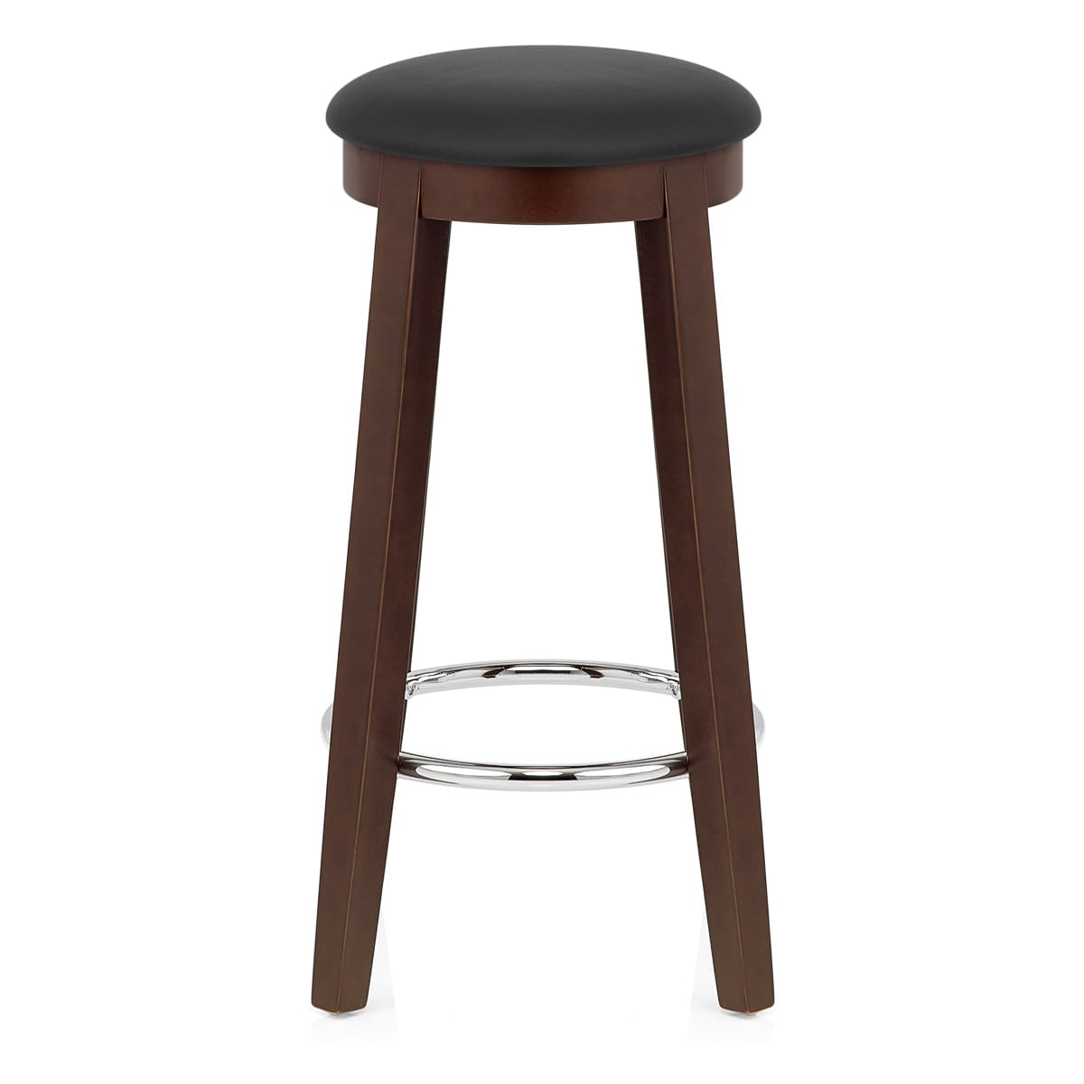 Ikon Kitchen Stool Walnut & Black – Atlantic Shopping