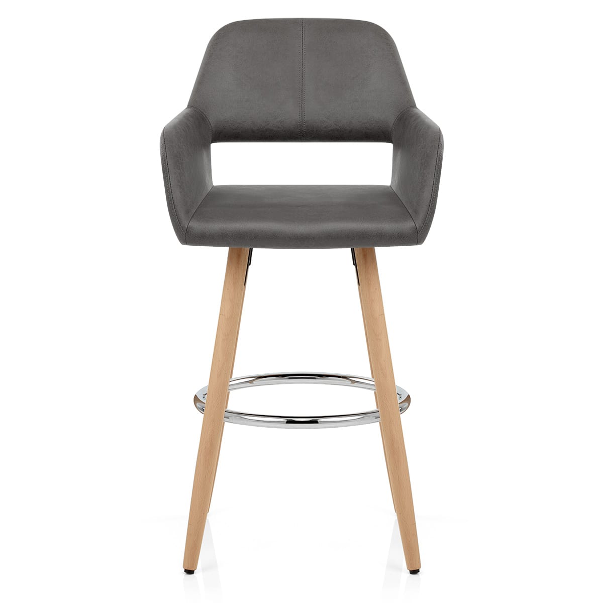 Kite Wooden Stool Grey – Atlantic Shopping