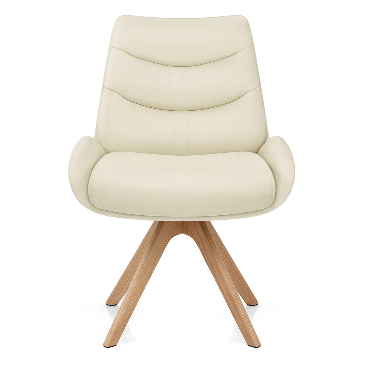 Madrid Real Leather Dining Chair Cream – Atlantic Shopping