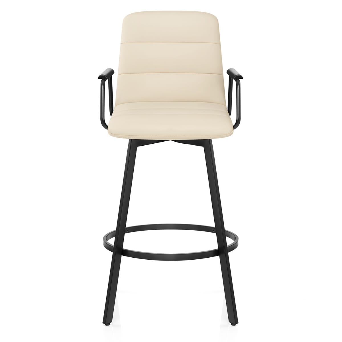 Marco Stool Black Arms & Cream Leather – Atlantic Shopping