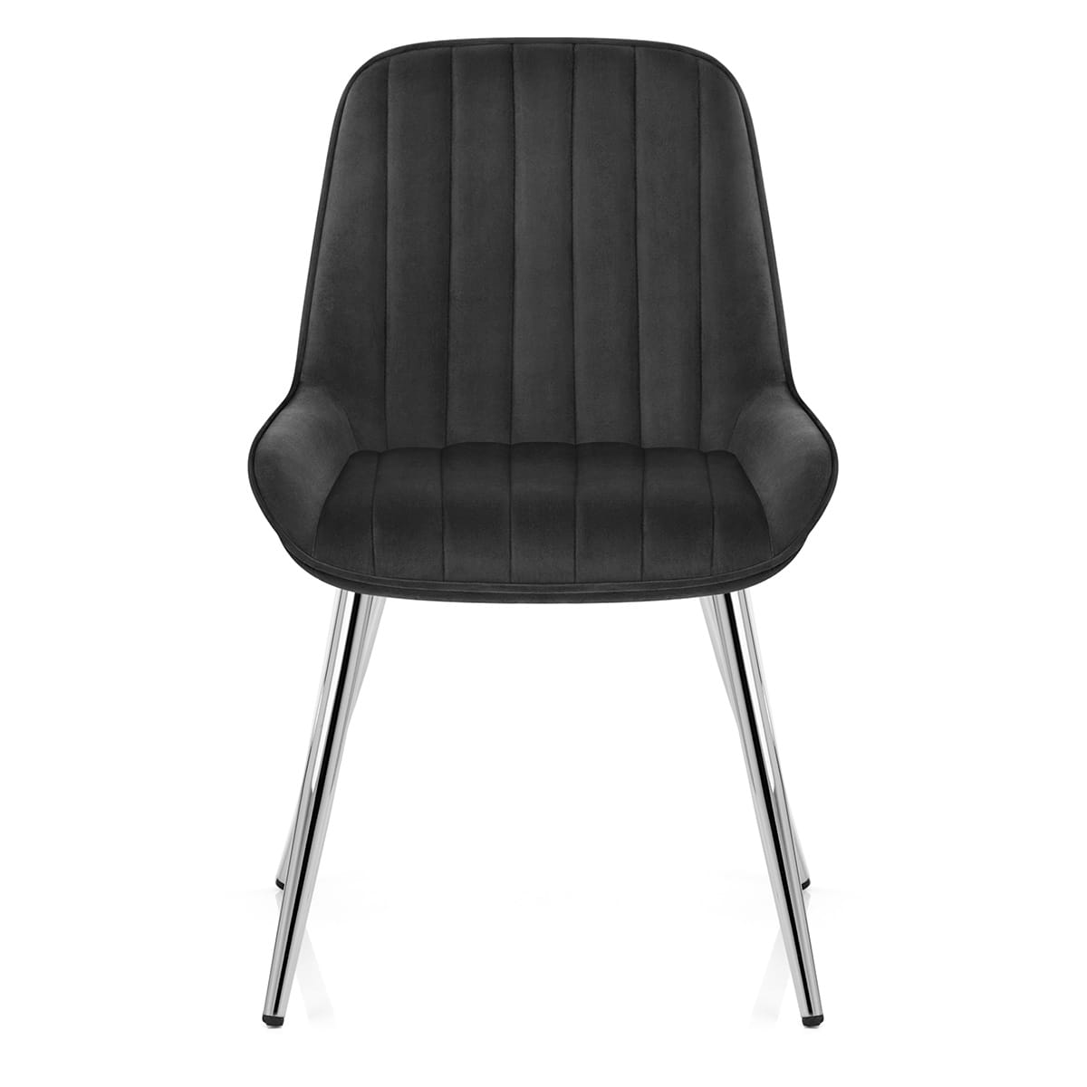 Mustang Chrome Chair Black Velvet – Atlantic Shopping