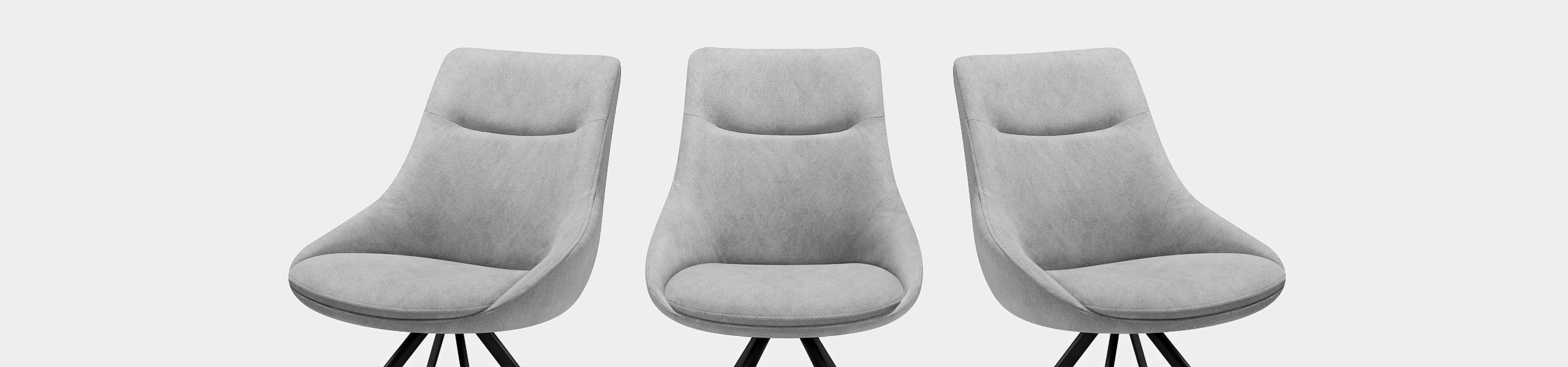 Lure Dining Chair Light Grey Fabric - Atlantic Shopping